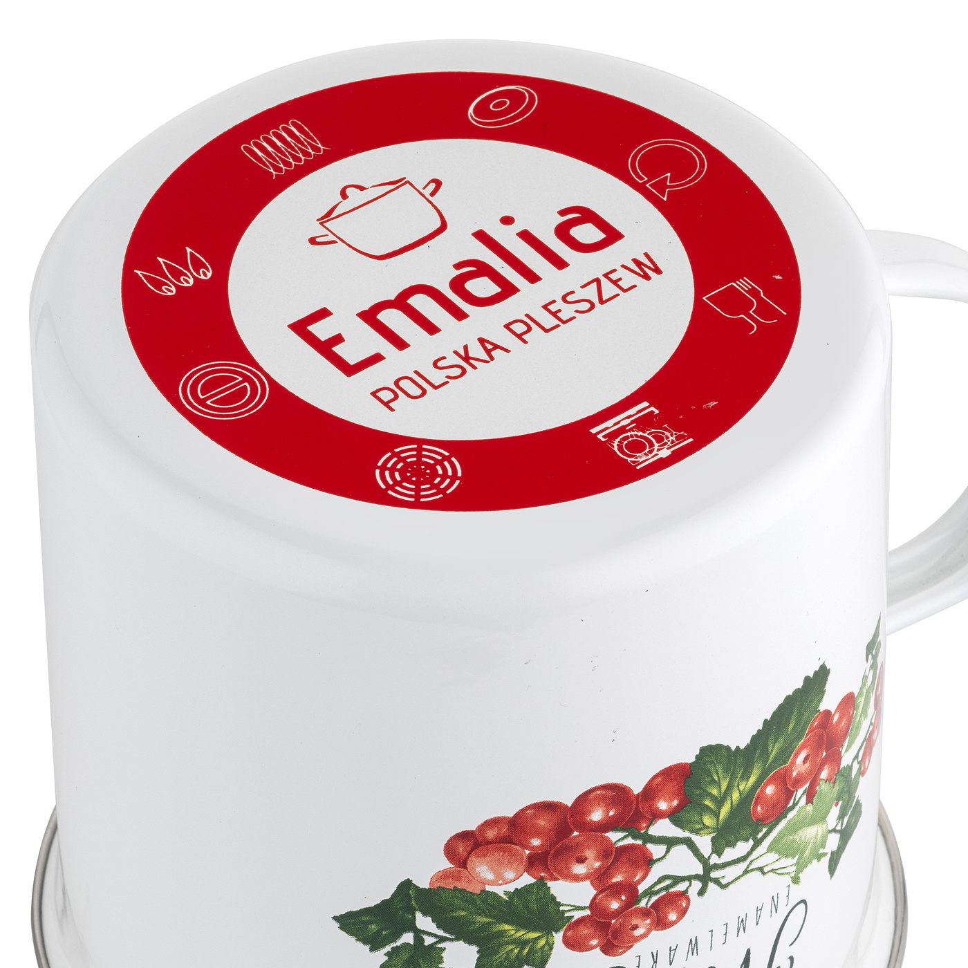 Kubek emaliowany Emalia Polska Pleszew Kalina 9 cm 500 ml - Emalia ...