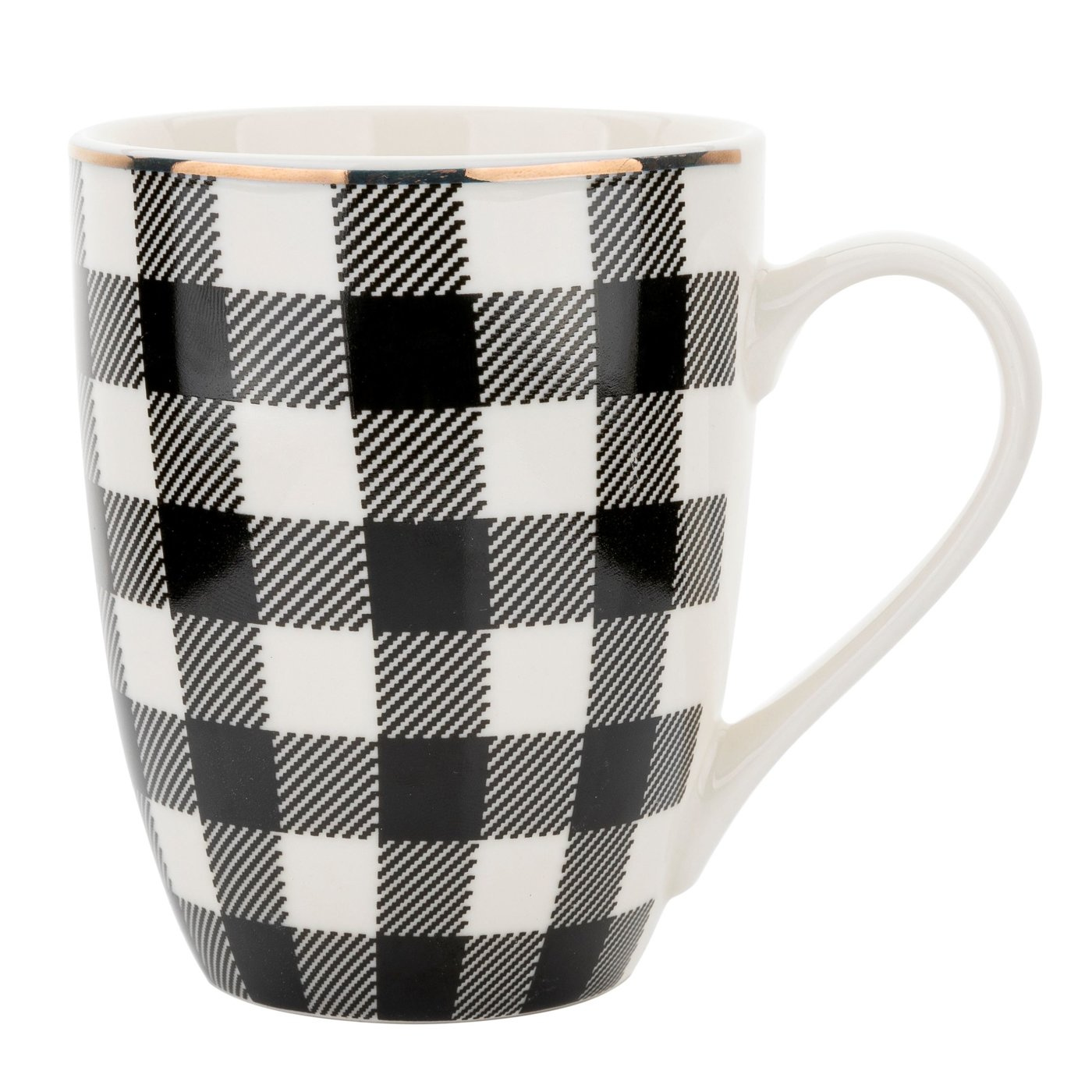 Kubek porcelanowy Florina Winter Glam Grid 340 ml - Florina.pl